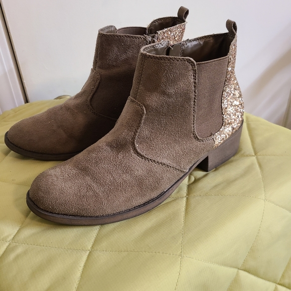 Shoes | Booties Gold Glitter School Fun | Poshmark